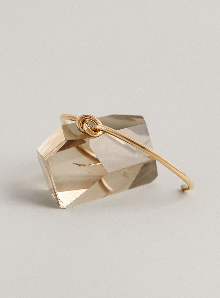 Small Knot Bracelet Cuff Gold Plated by Helena Rohner | Couverture ...