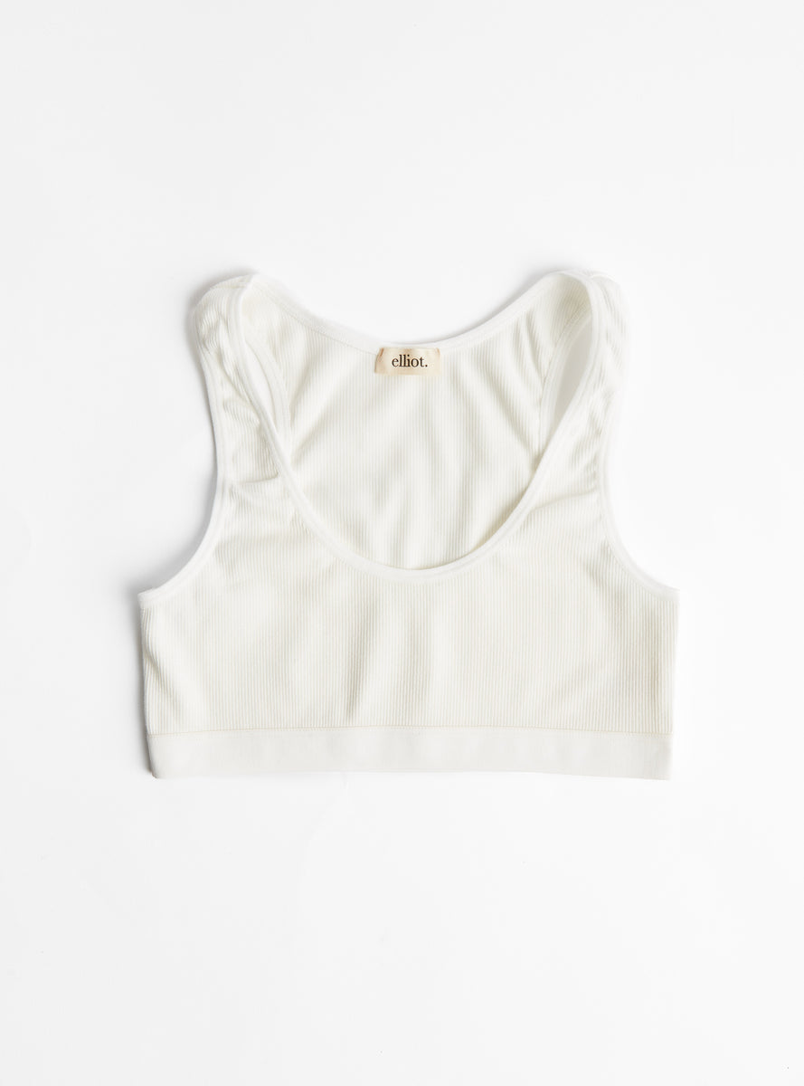 Freya Yoga Bra Natural White by Elliot Organics | Couverture & The ...