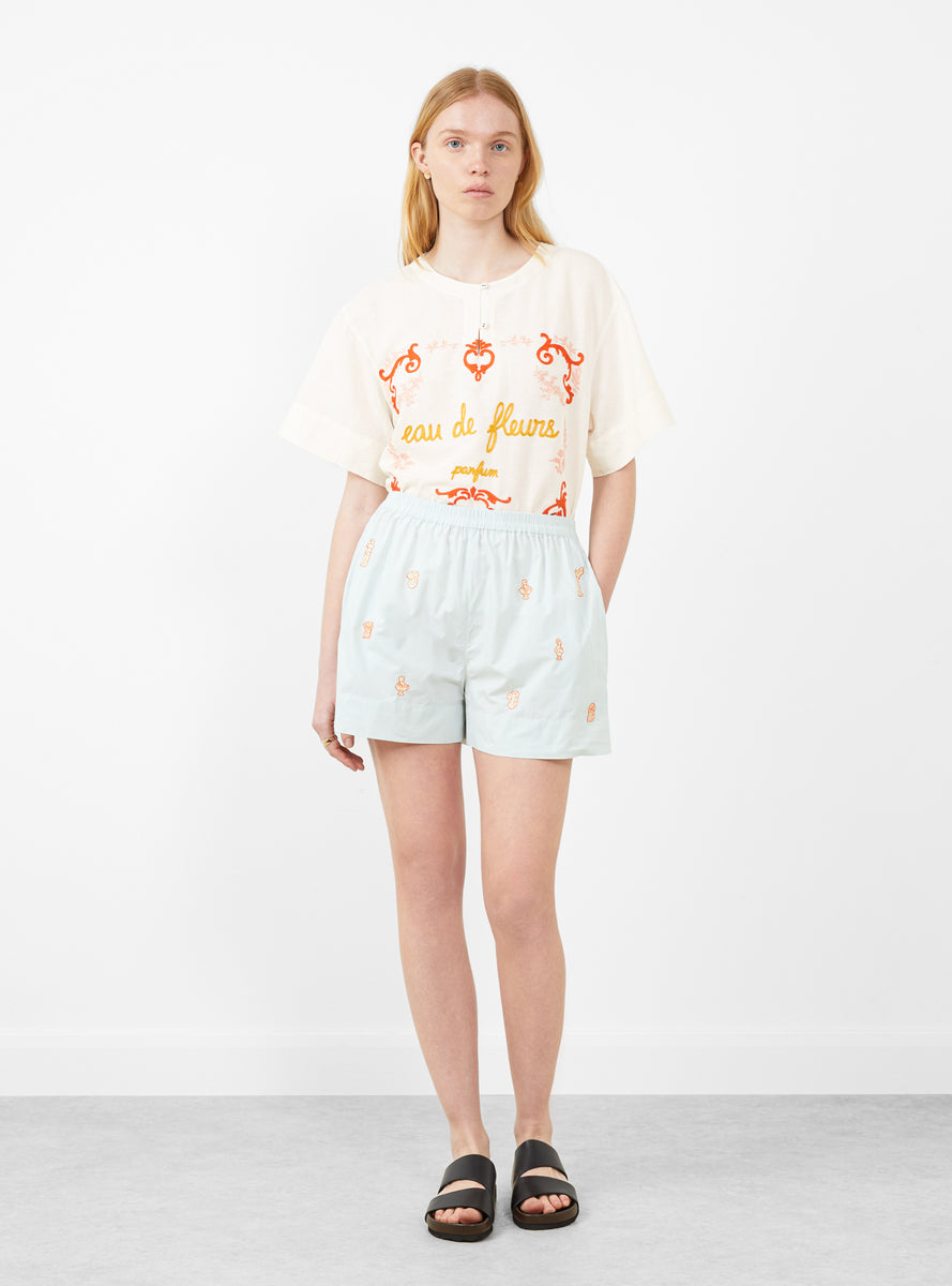 Colbie Shorts Greek Art Ciel Blue by Laite Works | Couverture & The ...