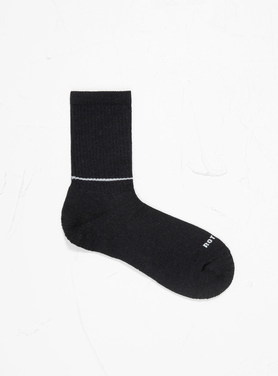 ALLROUNDER Merino Crew Socks Black by ROTOTO | Couverture & The Garbstore