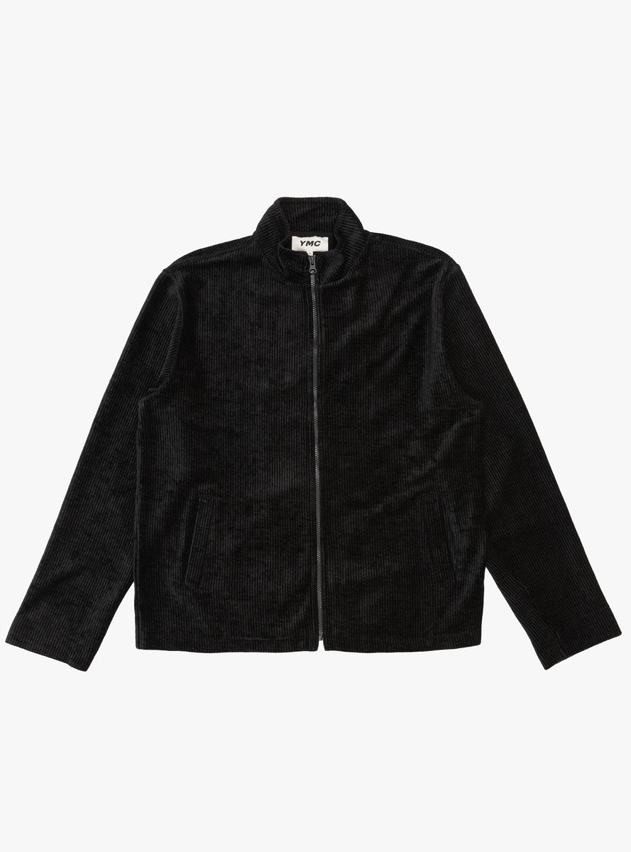 Interceptor Velour Cord Jacket Black by YMC | Couverture & The Garbstore