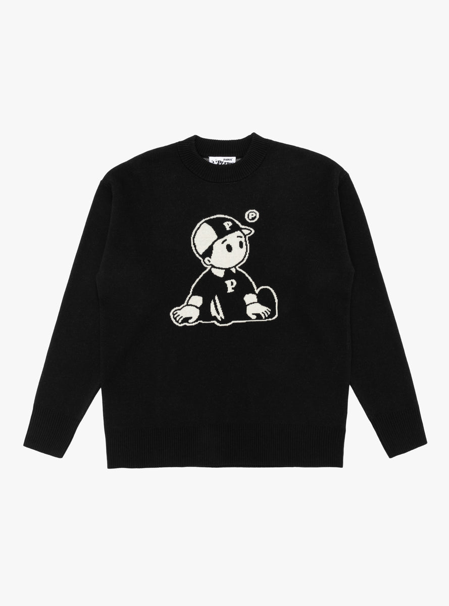 OG Boy Knit Sweater Black by Pawa Speed Sports | Couverture & The Garbstore
