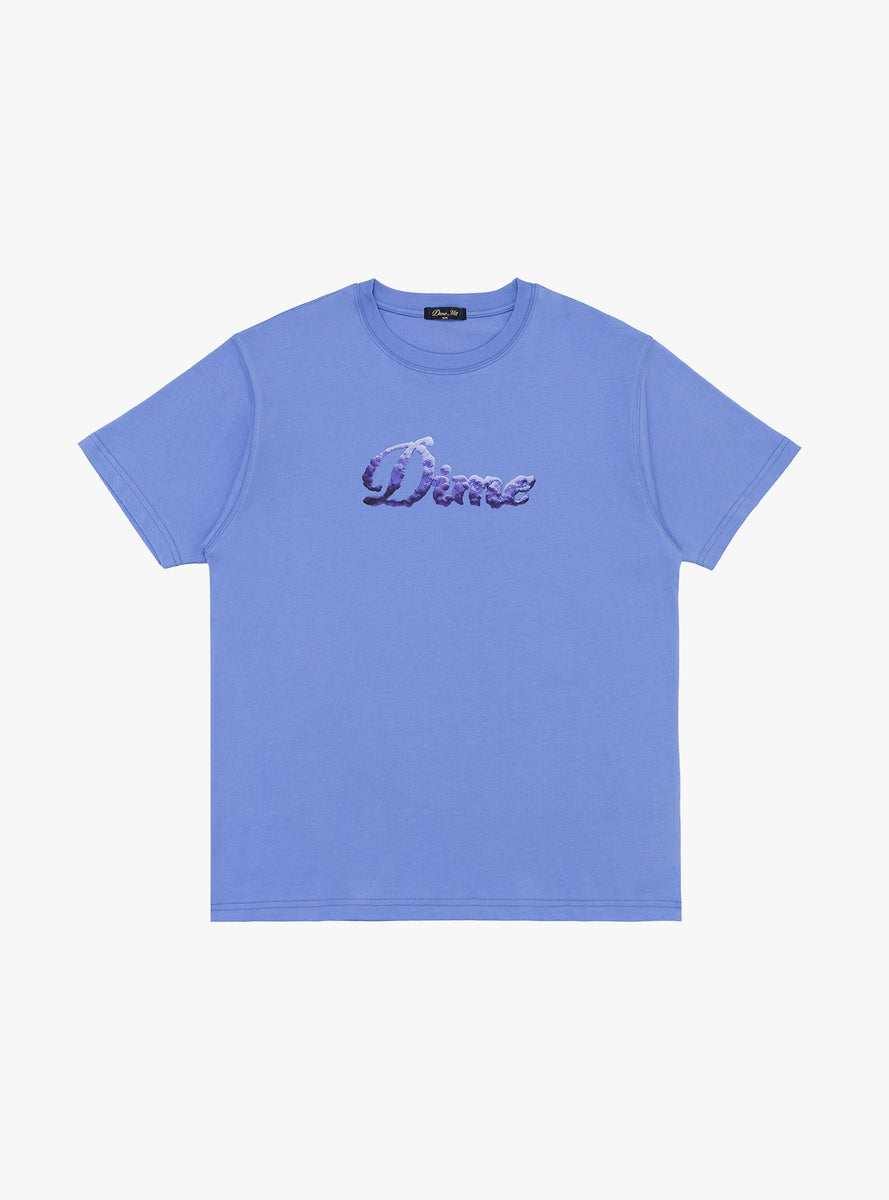 Cursive Cloud T-Shirt Light Indigo by Dime | Couverture & The Garbstore