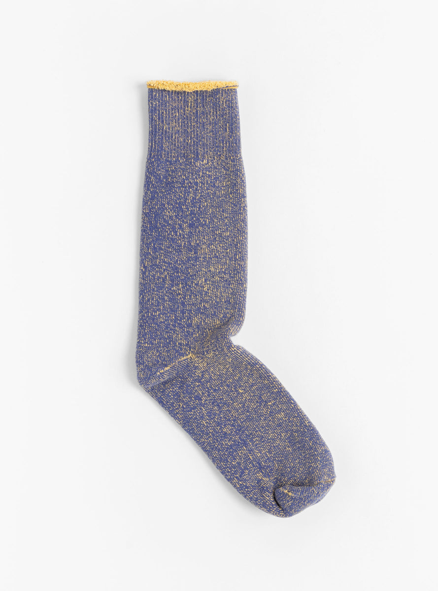 Reversible Pile Socks Blue and Light Yellow by ROTOTO | Couverture ...