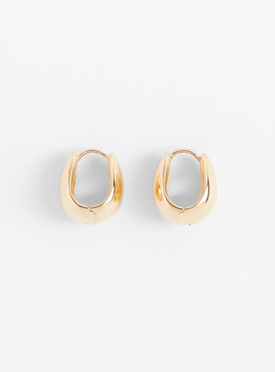 Gentle Slope Earrings Gold by Annika Inez | Couverture & The Garbstore