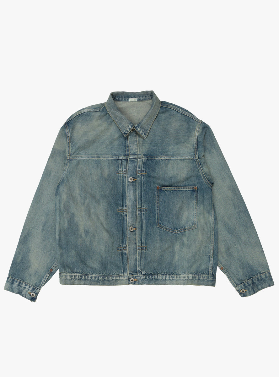 1st Type Denim Jacket Vertical Fade by A.PRESSE | Couverture & The ...