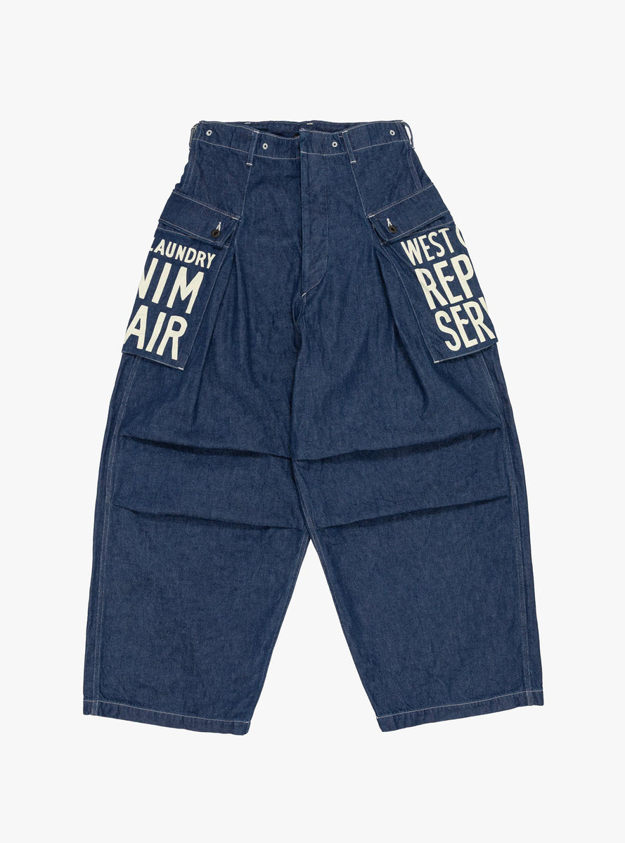 11.5oz Denim Jumbo Monkey Pants Indigo by Kapital | Couverture & The ...