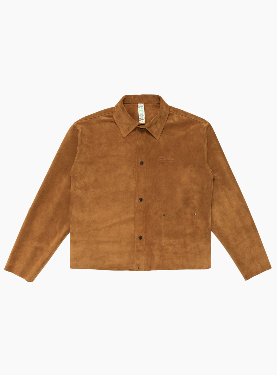 Leather Welding Jacket Tan by TDR | Couverture & The Garbstore
