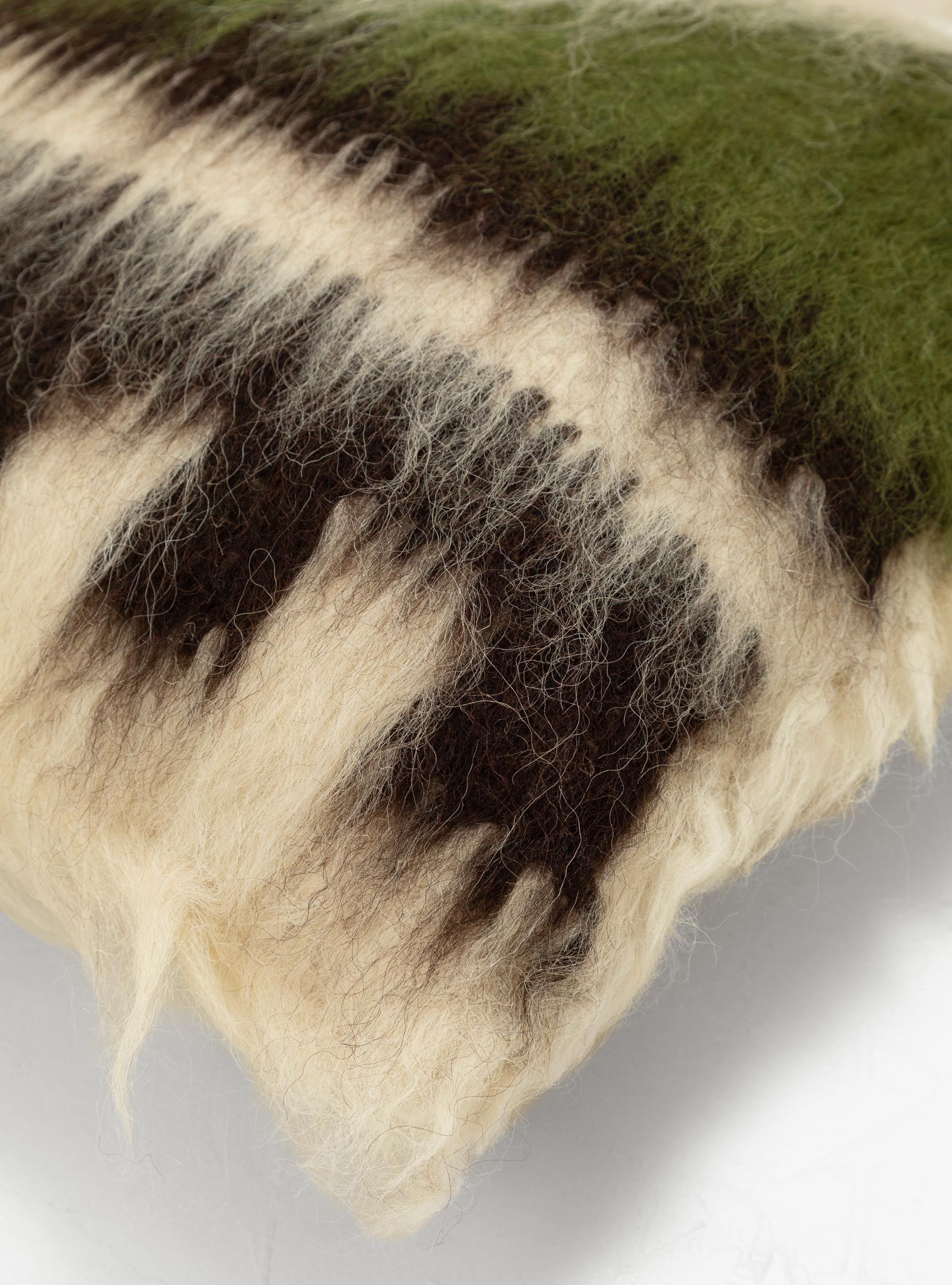 Triangle Cushion Khaki & Beige by Malagoon | Couverture & The Garbstore